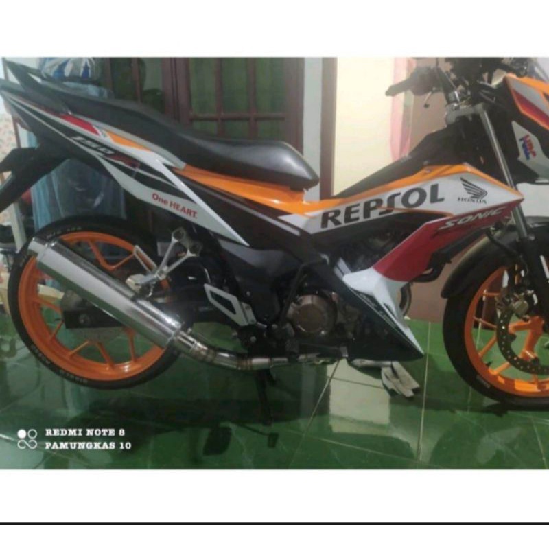 Jual knalpot ckd standar Sonic 150. knalpot ckd motor sonic | Shopee ...