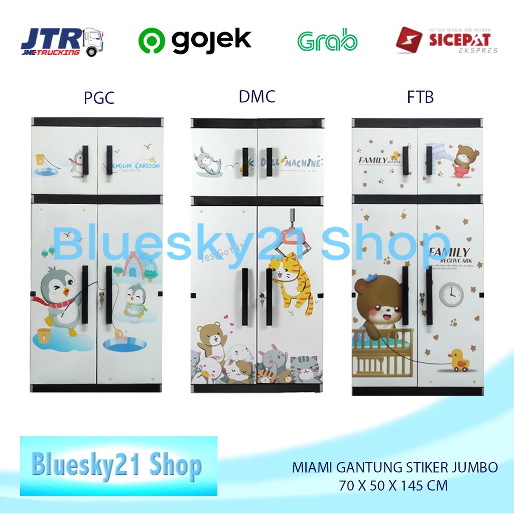 Jual LEMARI ANAK RAK GANTUNG STICKER / MIAMI ORLANDO G 3.1 LEMARI ...