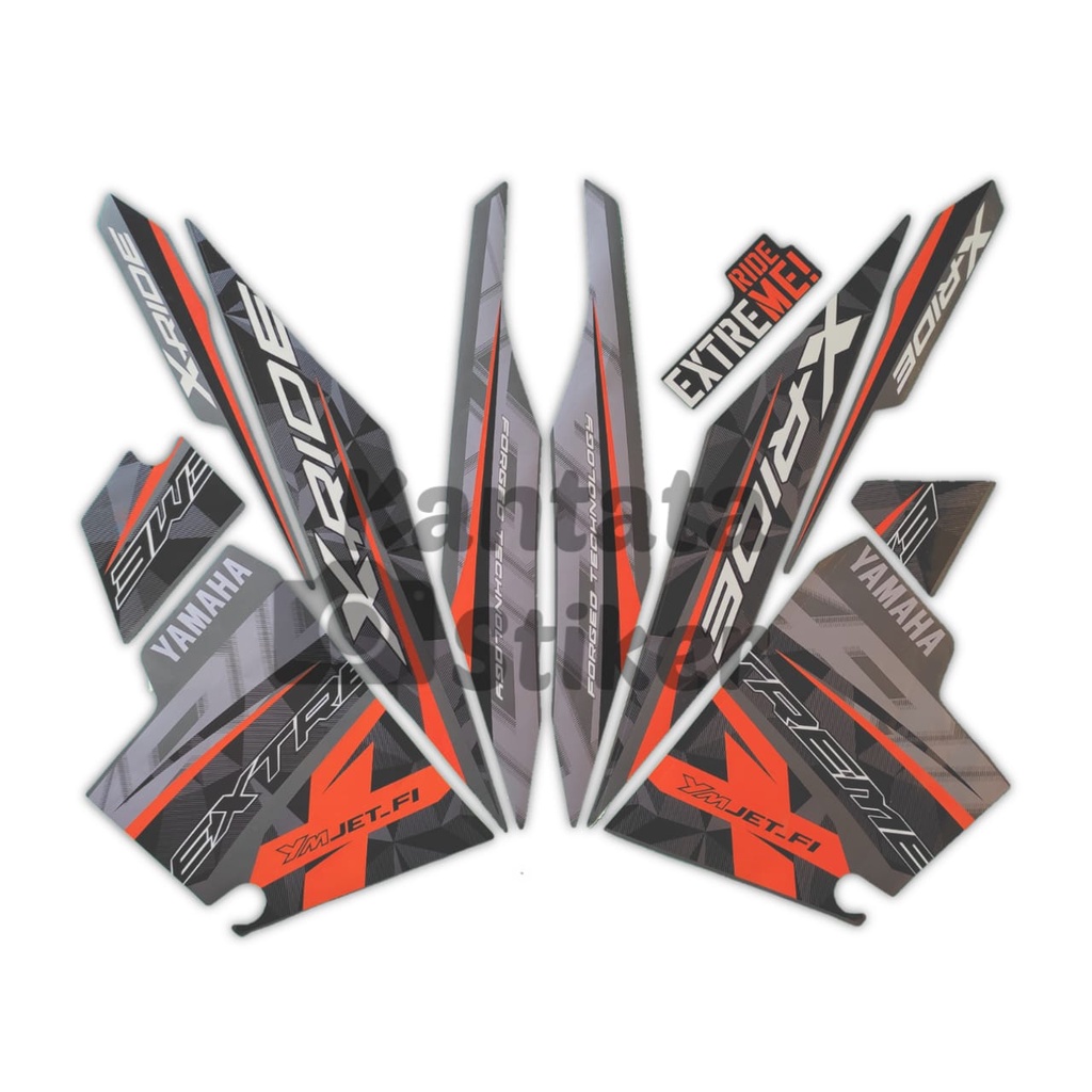 Jual Striping Motor Yamaha X-Ride 125 2016 darkgrey | Shopee Indonesia