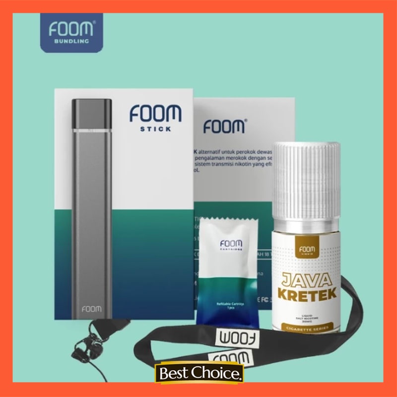 Jual foom pod kit promo Free Cartridge ice blast / red mild / java ...