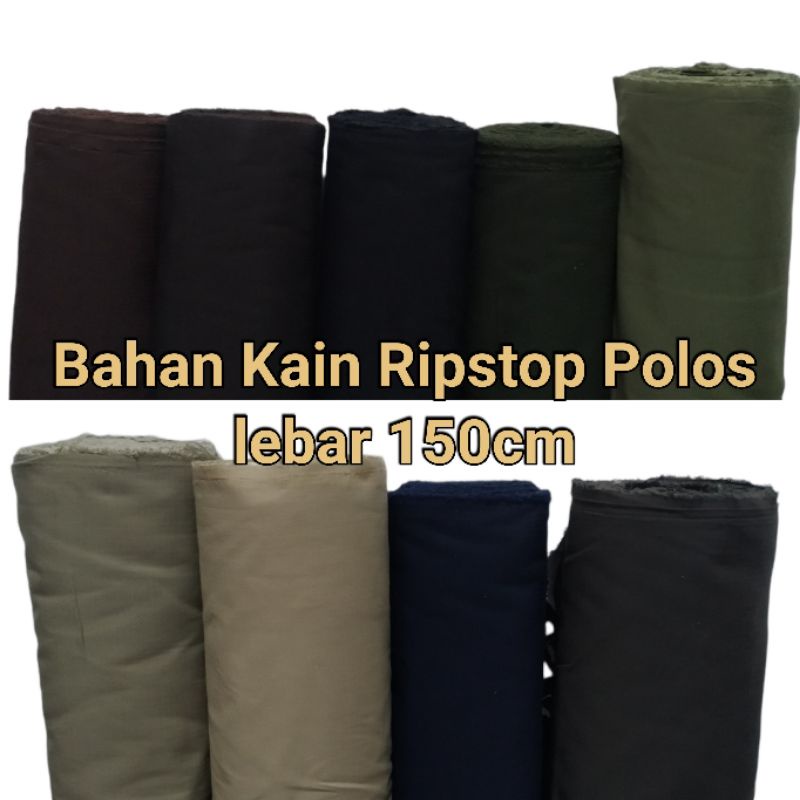 Jual Bahan Kain Ripstop Polos / kain celana baju reapstop polos murah ...