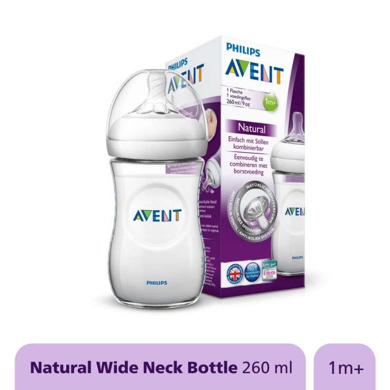 Jual Philips Avent Botol Asi 260 ml Natural Single Pack Bottle 260ml ...