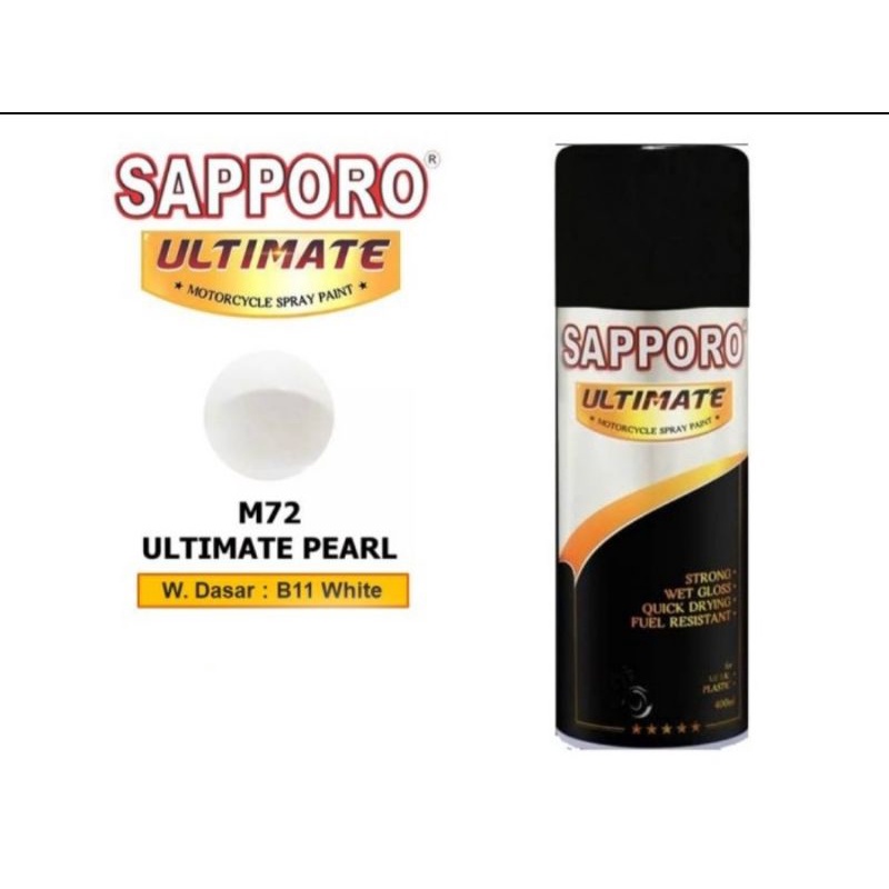 Jual SAPPORO ULTIMATE M72 ULTIMATE PEARL CAT SEMPROT SPRAY PAINT WARNA ...