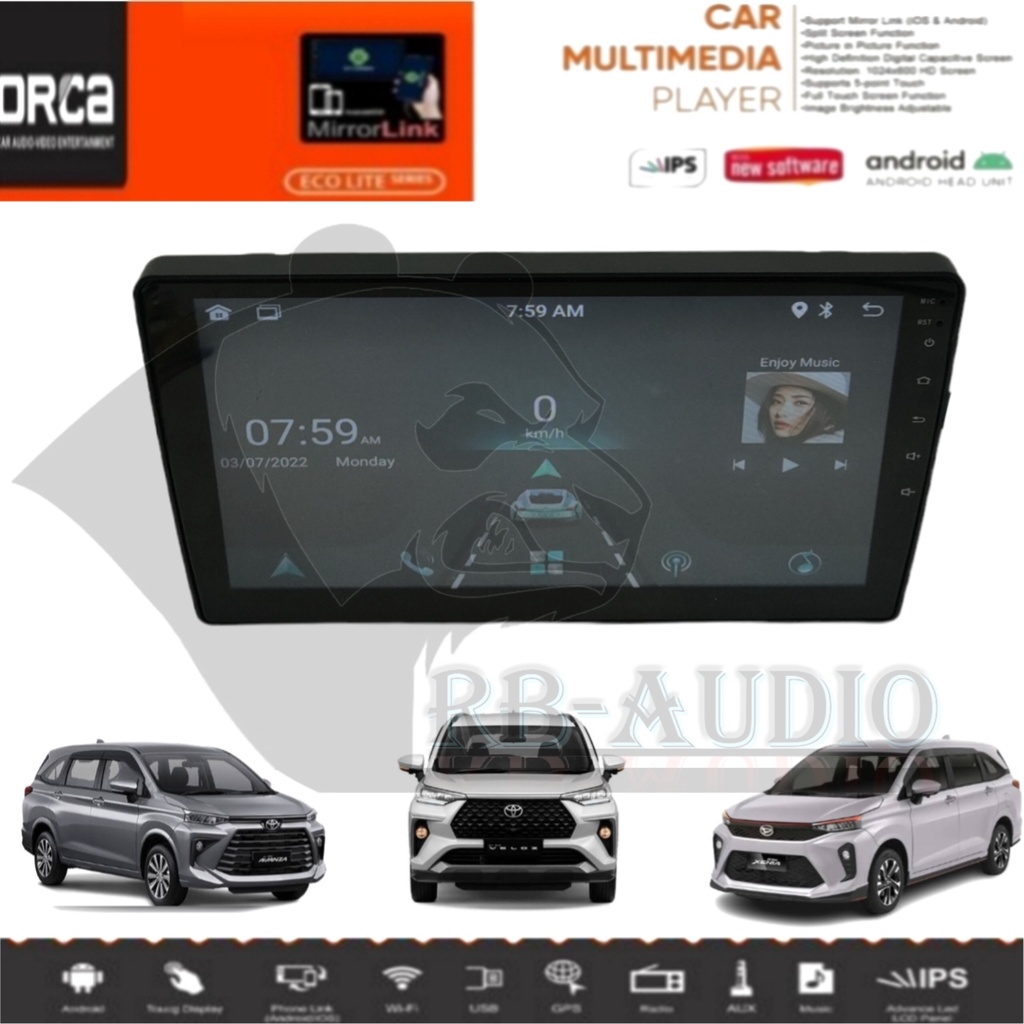 Jual Head Unit Android Orca Lite Avanza Veloz Xenia 2021 - 2022 up 10 inch | Shopee Indonesia