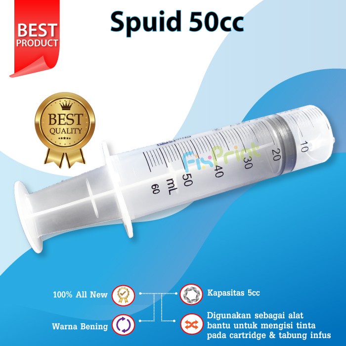 Jual Spuit 50cc Syringe 50cc Suntikan Tinta 50ml Spuid Ukuran 50ml ...