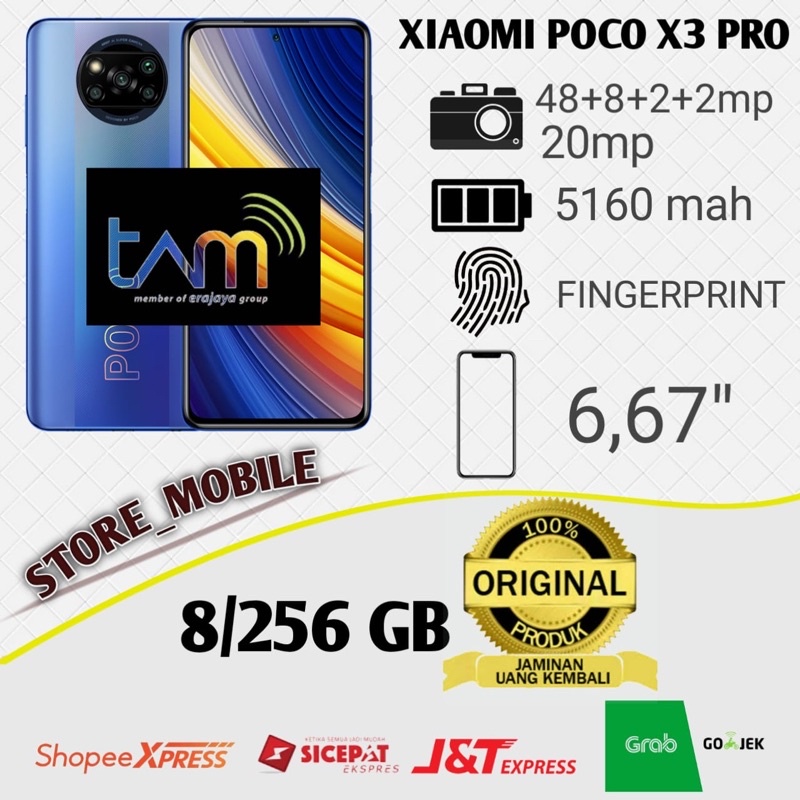 Jual POCO X3 PRO 8/256 RAM 8GB ROM 256GB GARANSI RESMI | Shopee Indonesia