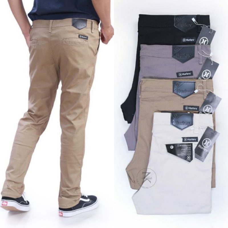 Jual CELANA PRIA CHINO Slim fit Panjang Kerja kantor Santai Liburan Cowok Gentleman 27 - 38 ...