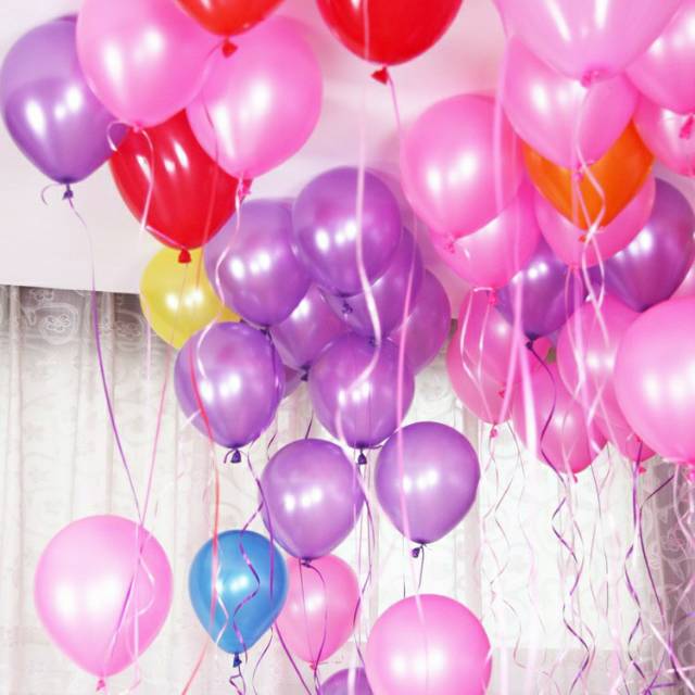 Jual BALON LATEX METALIK POLOS/BALON HIAS BISA PILIH WARNA | Shopee ...