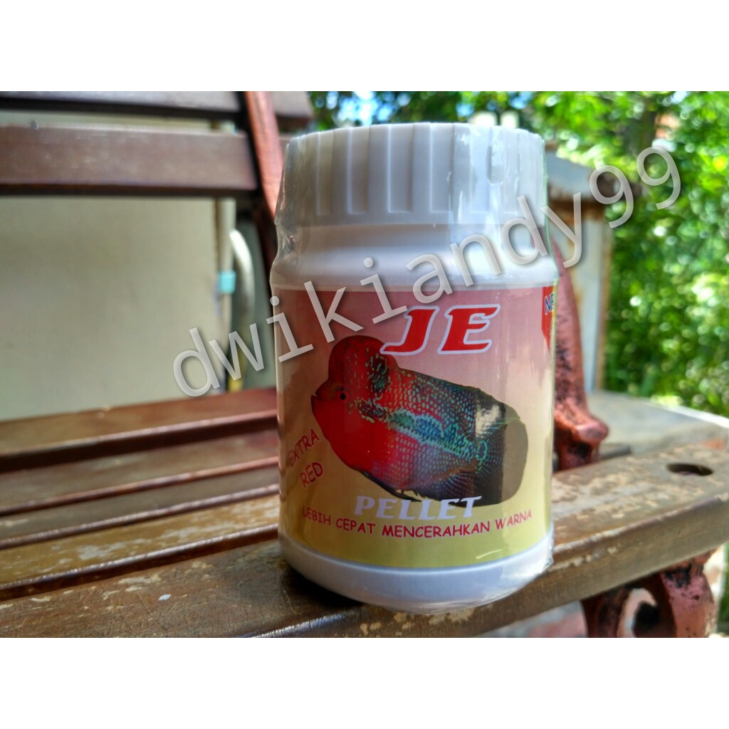 Jual Makanan/Pelet Ikan Louhan/Lohan JE Extra Red Vanilla (Warna) 100gr ...