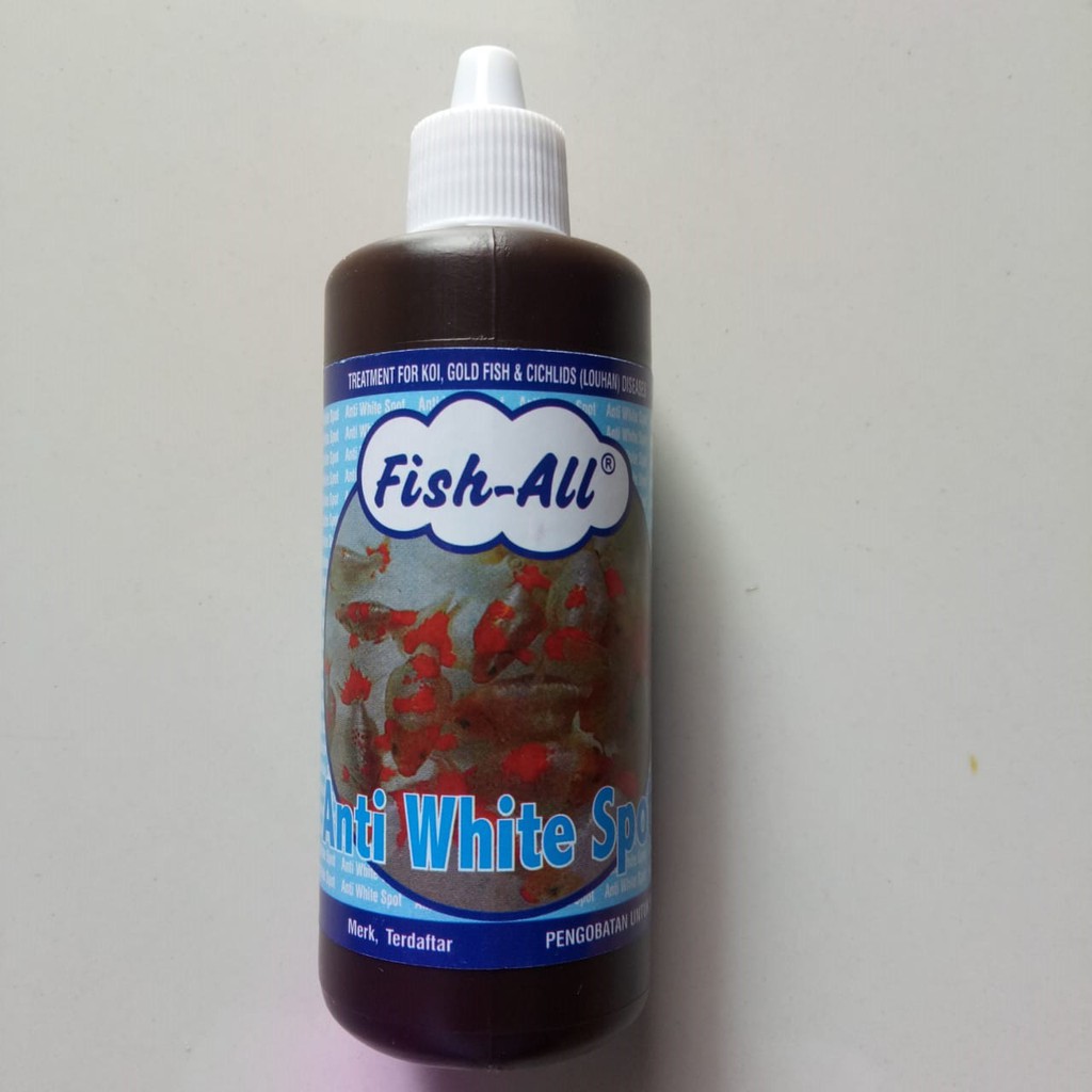 Jual FISH-ALL ANTI WHITE SPOT 100ML Obat Vitamin Ikan Hias Cupang Koi ...