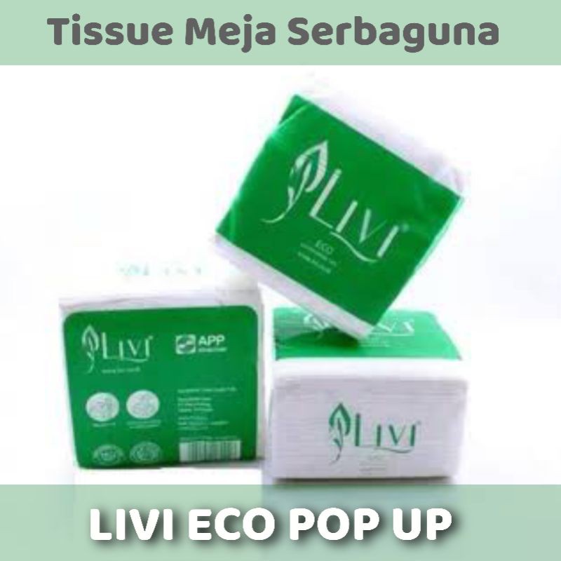 Jual Tisu Meja Tissue LIVI ECO POP UP 150s Tisu Wajah Facial Serbaguna ...