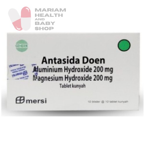 Jual Antasida Doen Mersi Box Isi 100 Tablet - Obat Asam Lambung ...