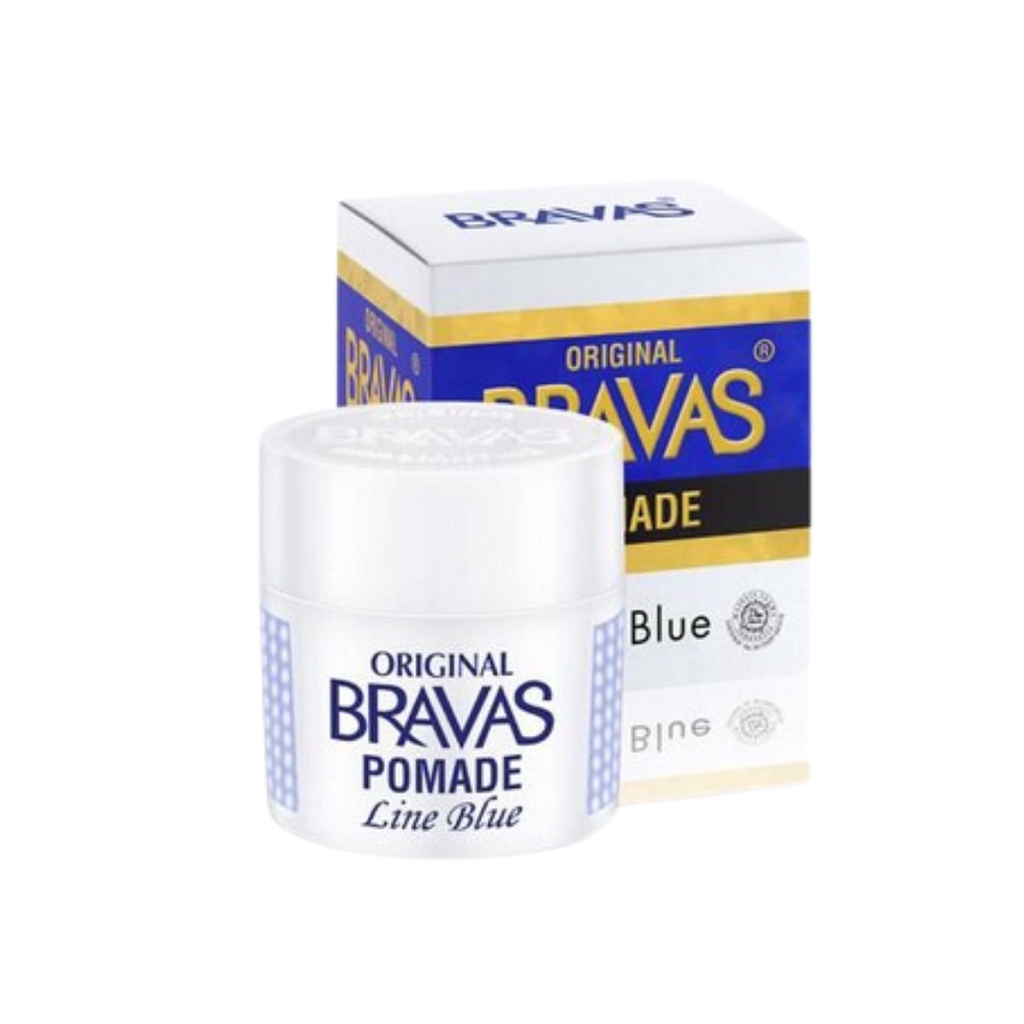 Jual BRAVAS Pomade Oil Based MAS / Black / Executive / Line Blue 80G ...