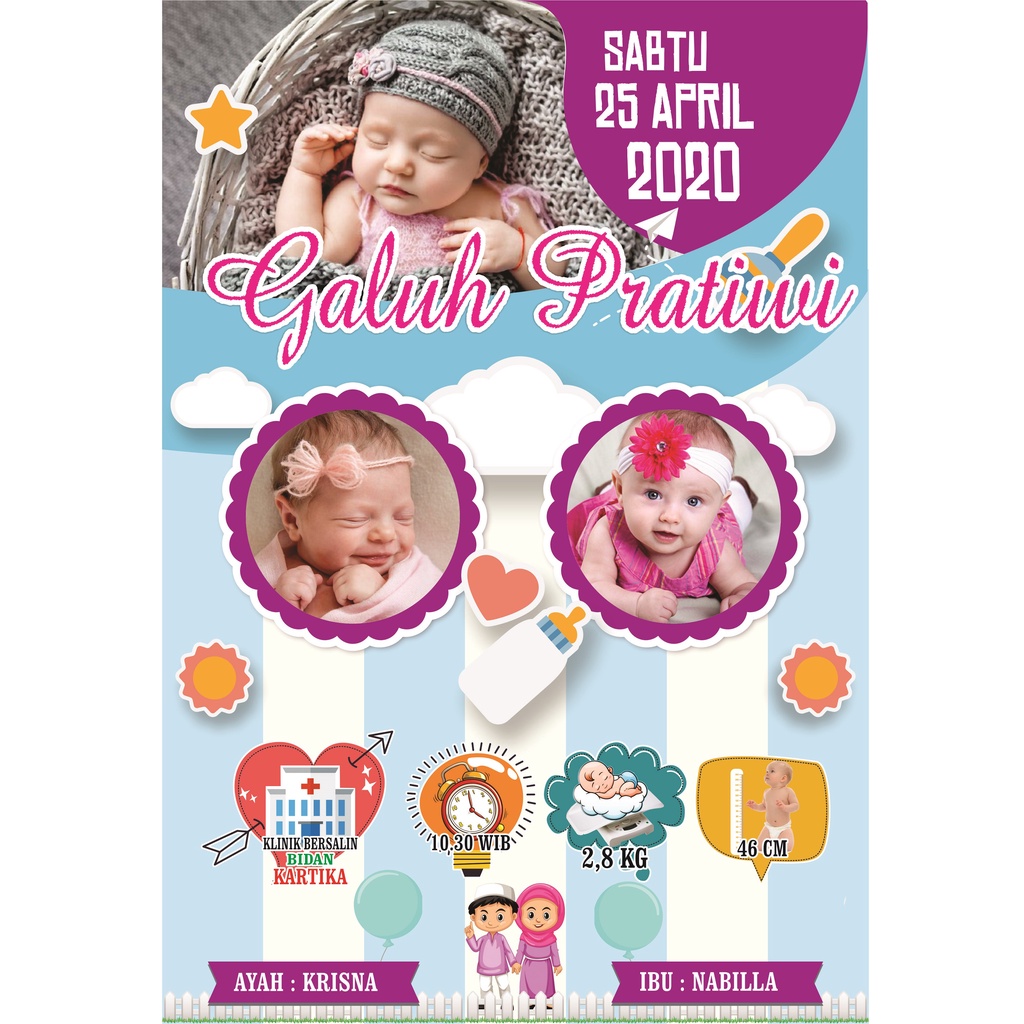 Jual EDIT IDENTITAS BAYI/ANAK UKURAN A4 (SOFT FILE) | Shopee Indonesia