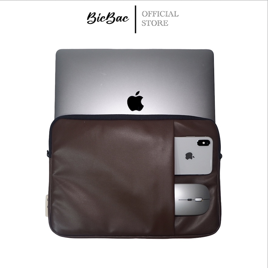 Jual BICBAC TAS SLEEVE CASE LAPTOP KULIT CLUTCH LEATHER BAG DOMPET ANTI ...