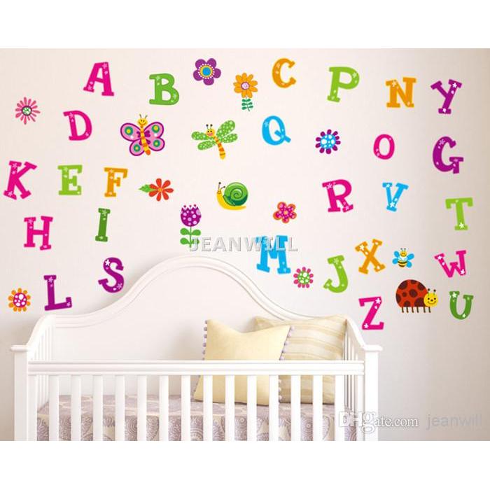 Jual Alphabet JM8321 (50x70)- Stiker Dinding / Wall Sticker | Shopee ...