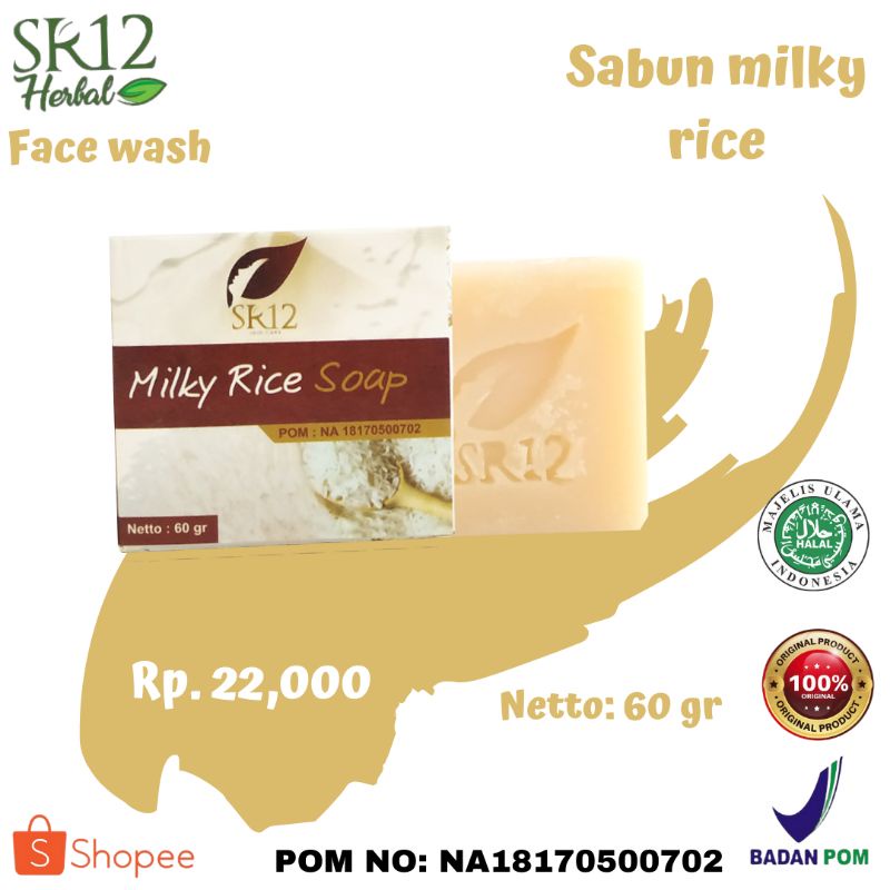 Jual MILKY RICE SOAP SR 12 | Shopee Indonesia