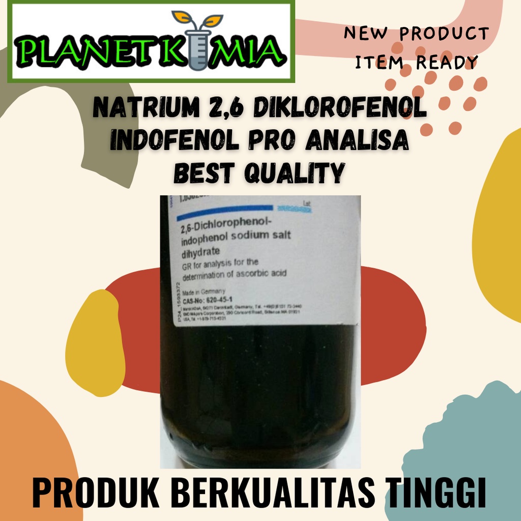 Jual Natrium 2,6 Diklorofenol Indofenol / 2,6 Dichlorophenol Indophenol ...