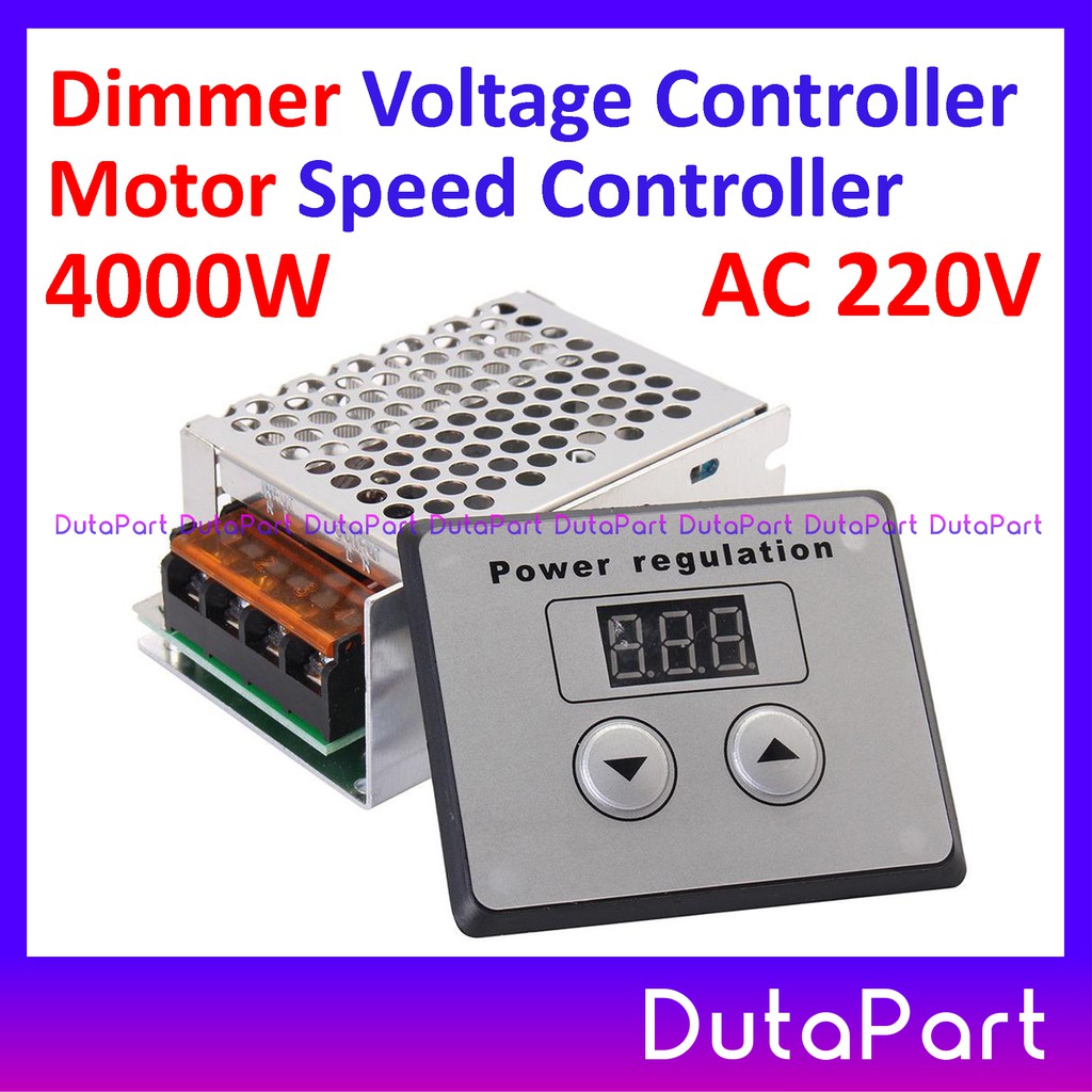 Jual Dimmer AC 220V 4000W SCR Voltage Regulator Kecepatan Motor Suhu ...