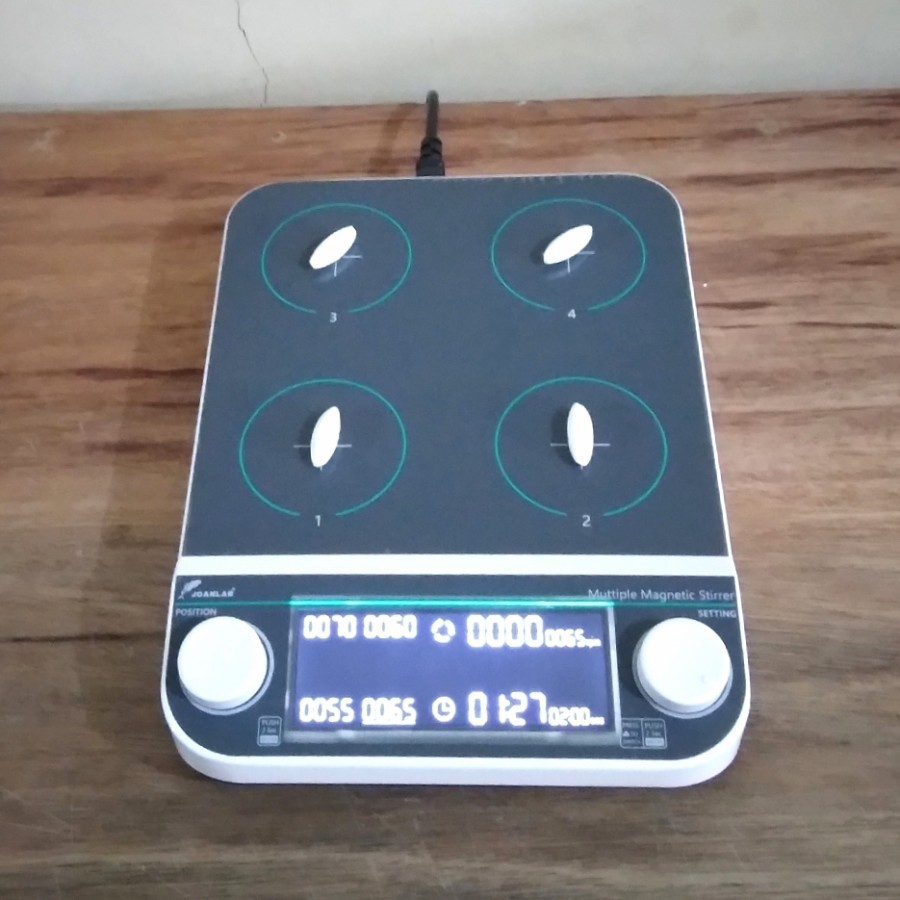 Jual Multi position Magnetic Stirrer Bar Speed 50-1500 RPM MMS-4 Pro ...