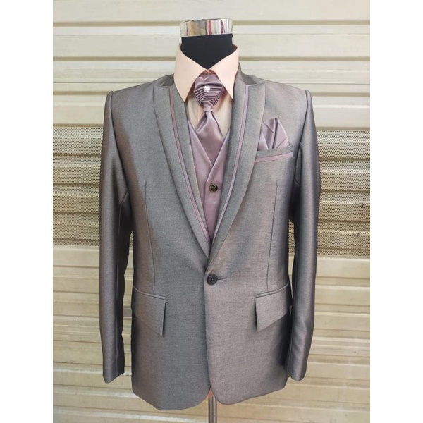 Jual Jas pengantin Pria premium List Pinggir Jas Formal/Jas Pengantin Nikah Jas Kerja primium ...