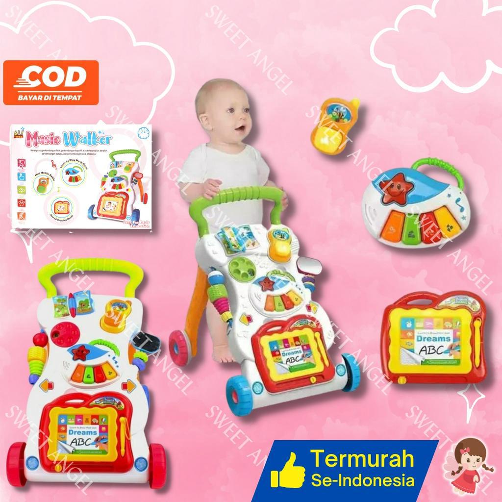 Jual Mainan Baby Walker Dorongan Baby Musik Music Hadiah Kado ...