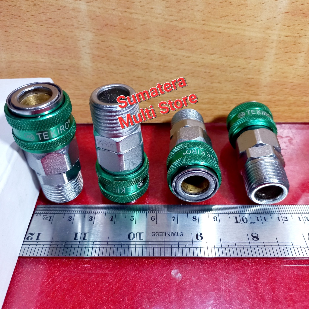 Jual Tekiro SM 40 1/2 inchi Quick Coupler One Touch Kopler Nepel Sambungan Selang Angin ...