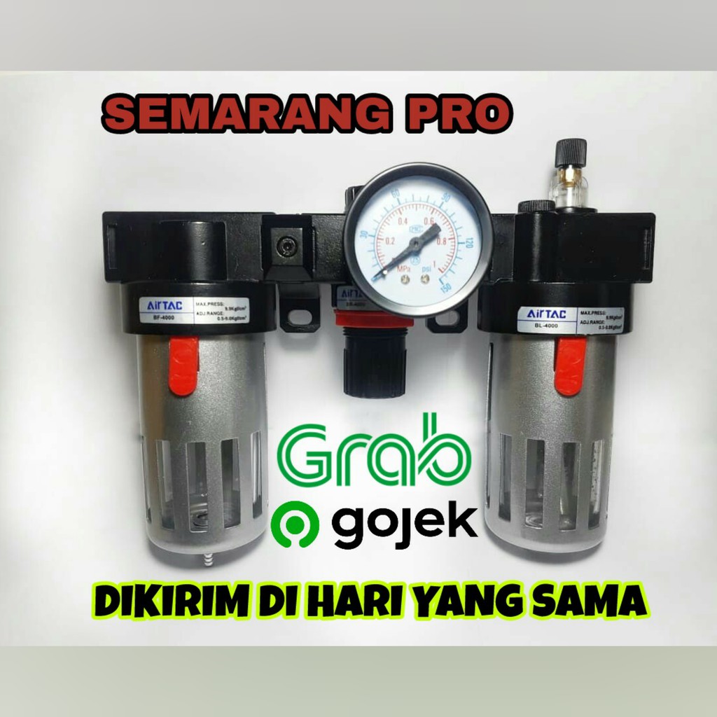 Jual AIR FILTER REGULATOR LUBRICATOR - BC4000 AIRTAC | Shopee Indonesia