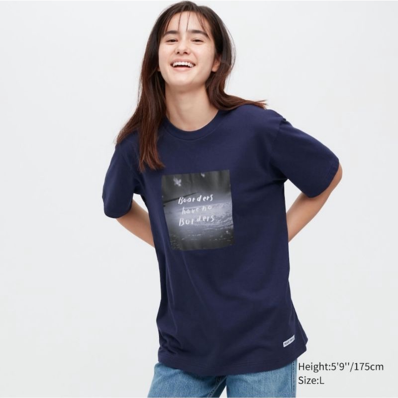 Jual UNIQLO - Ayumu Hirano Short Sleeve UT, Navy | Shopee Indonesia