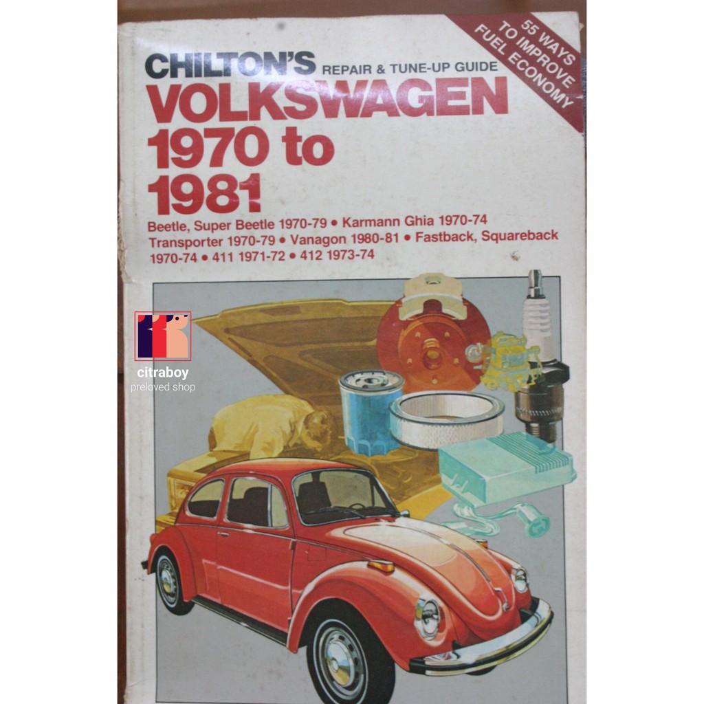 Jual Buku Manual Reparasi Import Mobil Volkswagen 1970 to 1981 Chilton ...