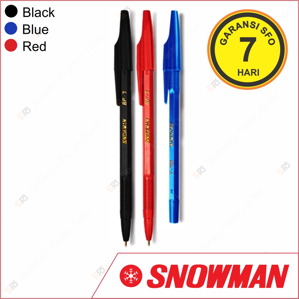 Jual Pen Snowman BP-7 0.7mm - Pulpen BPT-P | Shopee Indonesia