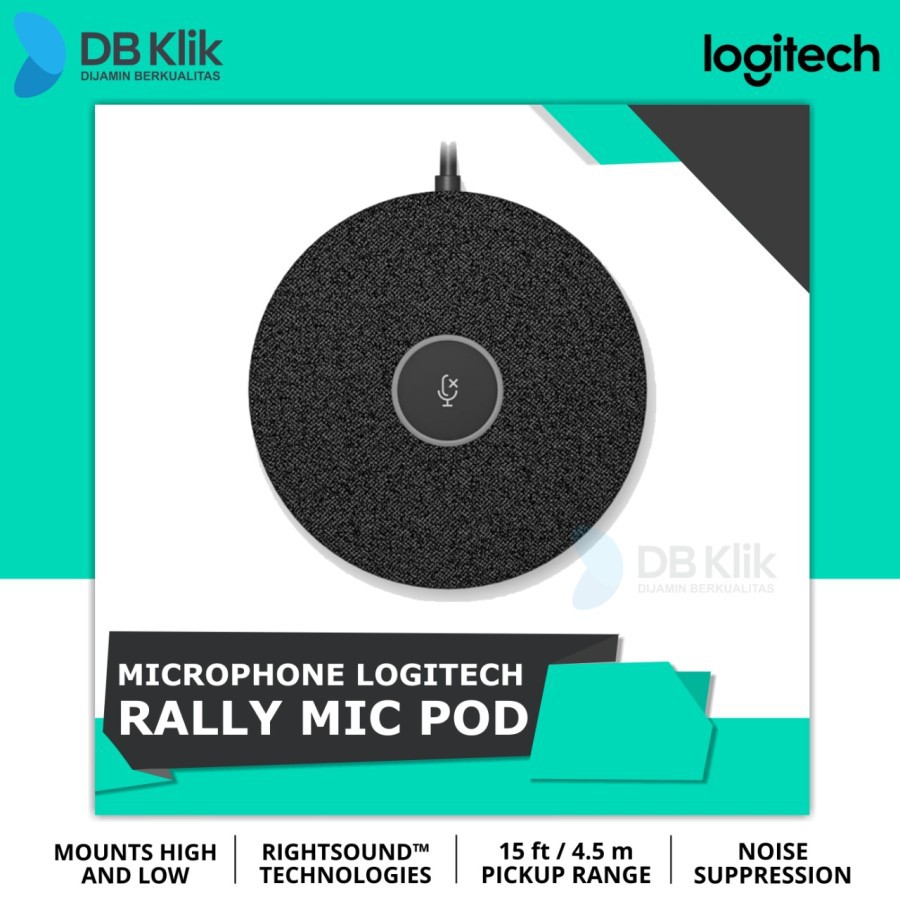 Jual Logitech RALLY MIC POD | Rally MICPOD Logitech | Shopee Indonesia