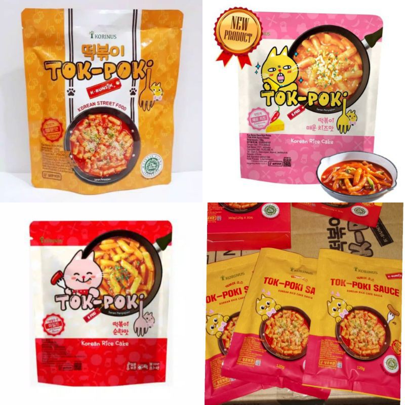 Jual KORINUS K-BUNSIK TOKPOKI/ TTEOKBOKKI / TOPPOKI/ TOK-POKI PEDAS ...