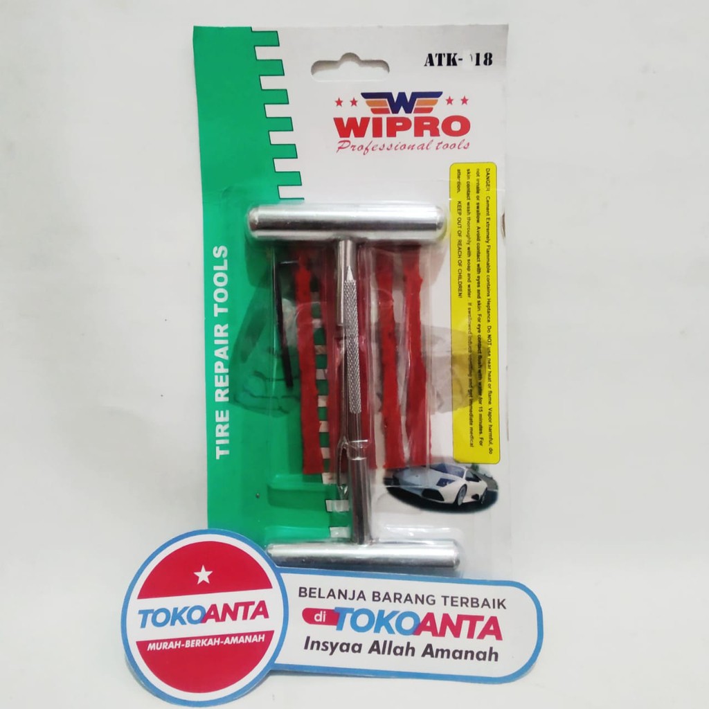 Jual Alat Tambalan Tambal Ban Tubeless Tubles Wipro Gagang Besi ...
