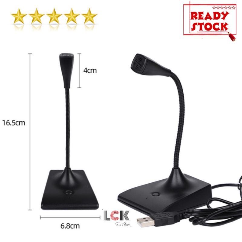 Jual microphone dekstop USB 360° Wired Omnidirectional mic metting ...