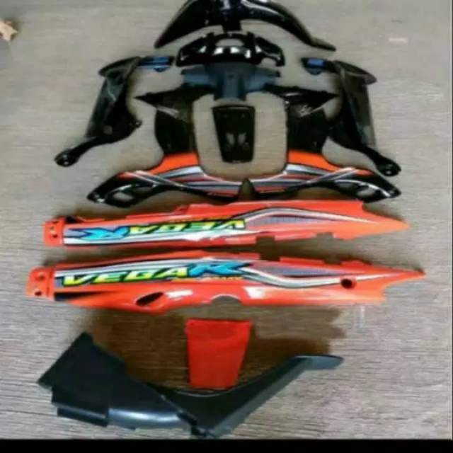 Jual Full set body kasar dan body halus Yamaha Vega lama warna Oren ...