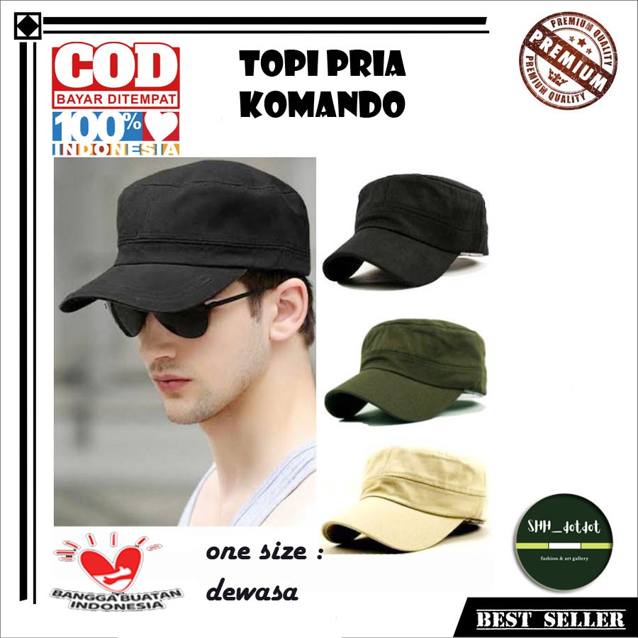 Jual TOPI PRIA TOPI KOMANDO TOPI PRIA DEWASA TOPI BASEBALL TOPI PRIA ...