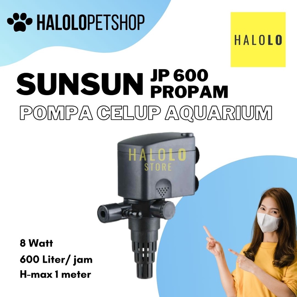 Jual SUNSUN JP 600 Liter PROPAM Pompa Aquarium Celup Powerhead Gantung ...
