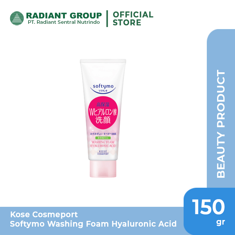 Jual Kose Cosmeport Softymo Washing Foam Hyaluronic Acid - 150gr | Shopee Indonesia