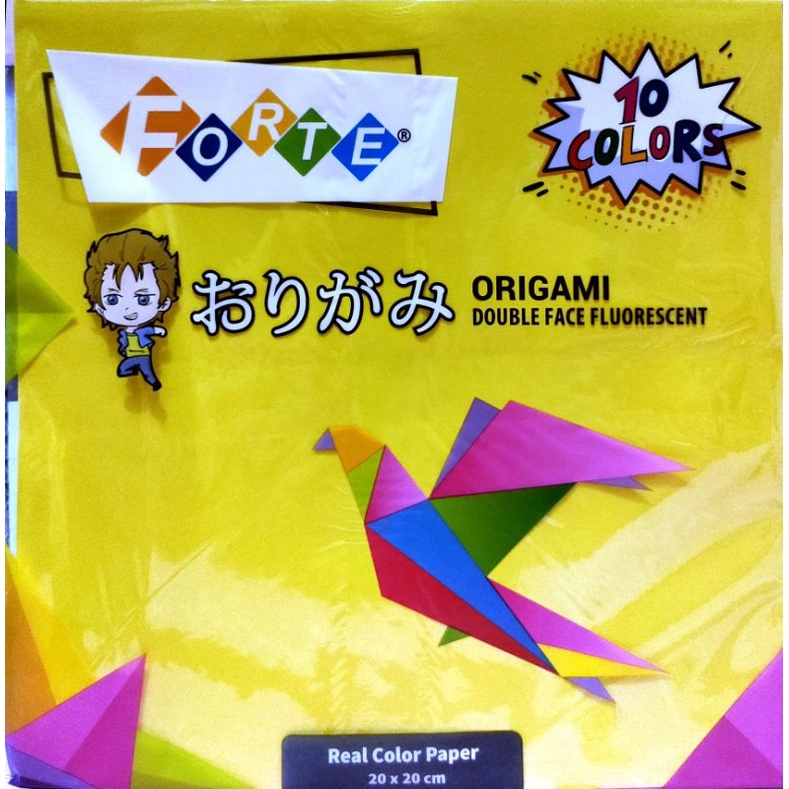 Jual Kertas Origami Forte "Double Face" 20x20 cm (20 lembar) | Shopee ...