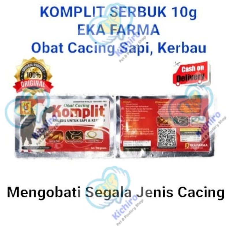 Jual Obat Cacing Komplit Serbuk isi 10 gram Eka Farma Mengobati ...
