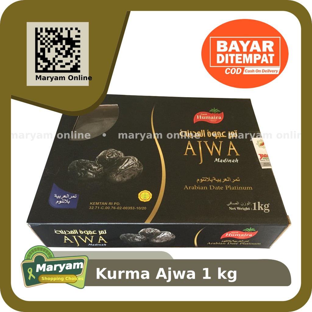 Jual Kurma Ajwa HUMAIRA 1 kg | Shopee Indonesia