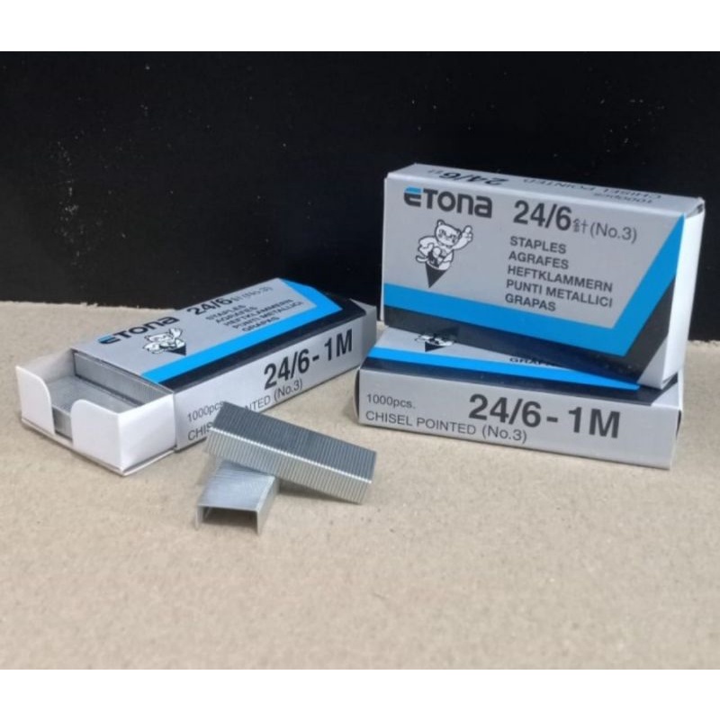 Jual Isi Stapler / Staples Etona No 3 Besar | Shopee Indonesia
