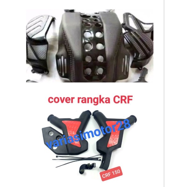 Jual Paket Cover tutup Pelindung mesin block Rangka CRF 150L full set ...