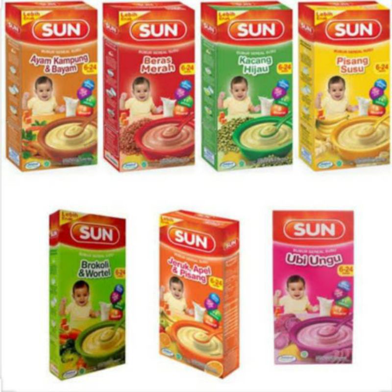 Jual Sun cereal sereal susu bubur bayi 6+ bulan mpasi fortifikasi ...