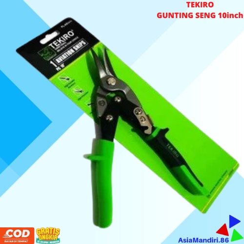 Jual Gunting serbaguna 10" gunting holo seng baja ringan soligen TEKIRO ...