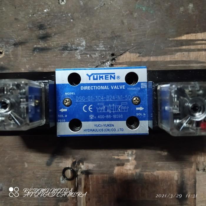 Jual Pneumatic | Solenoid Valve Hidrolic Yuken Dsg-01-3C4-D24-N1-50 | Shopee Indonesia