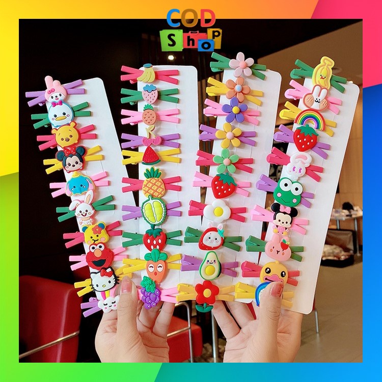 Jual COD - F5388 Jepit Rambut Hair Klip Anak Perempuan Motif Karakter 5 ...