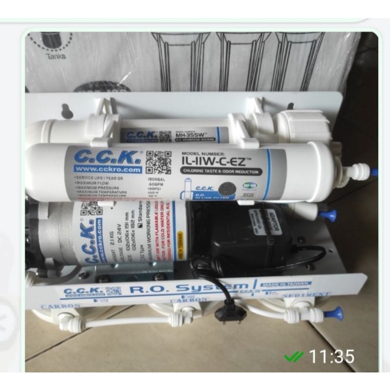 Jual Mesin Filter RO CCK 100gpd 5 Step ORI TAIWAN (membran Filmtec ...