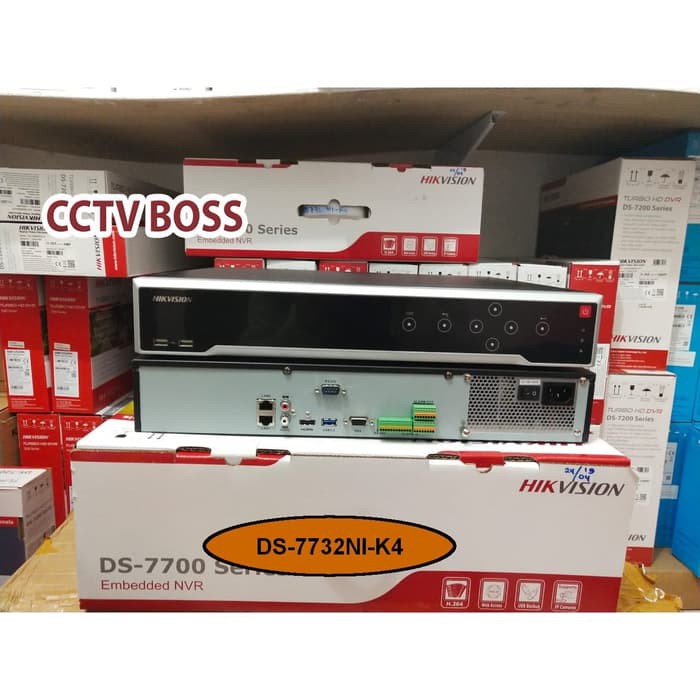 Jual HIKVISION NVR DS-7732NI-K4 32CH CCTV HDTVI 4K & H265+ Non POE ...